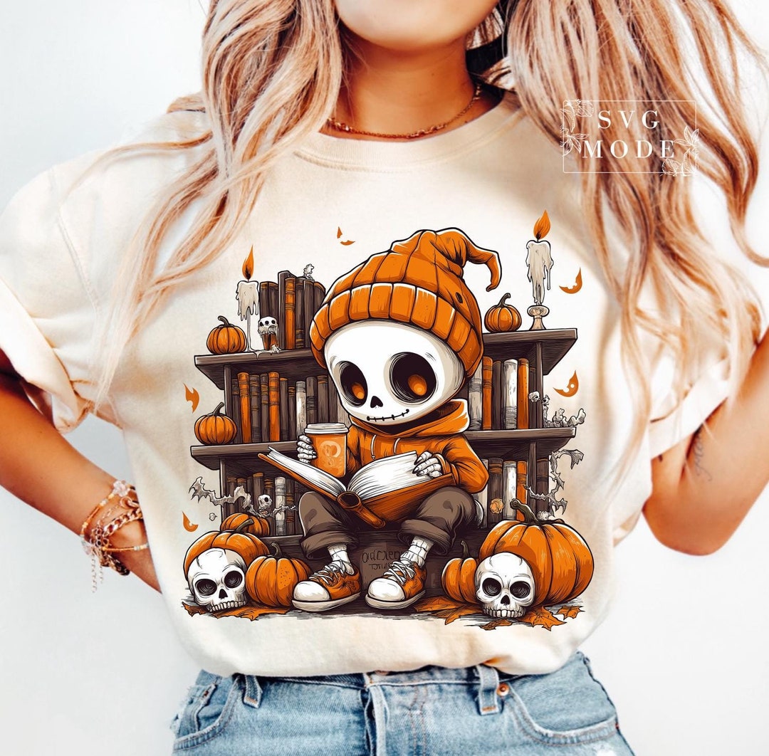 Spooky Readers Book Club PNG, Halloween Library Png, Teacher Halloween ...