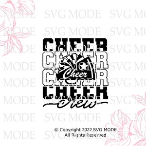 Cheer Crew SVG PNG, Cheerleader Svg, Team Spirit Svg, Cheer Squad Shirt ...