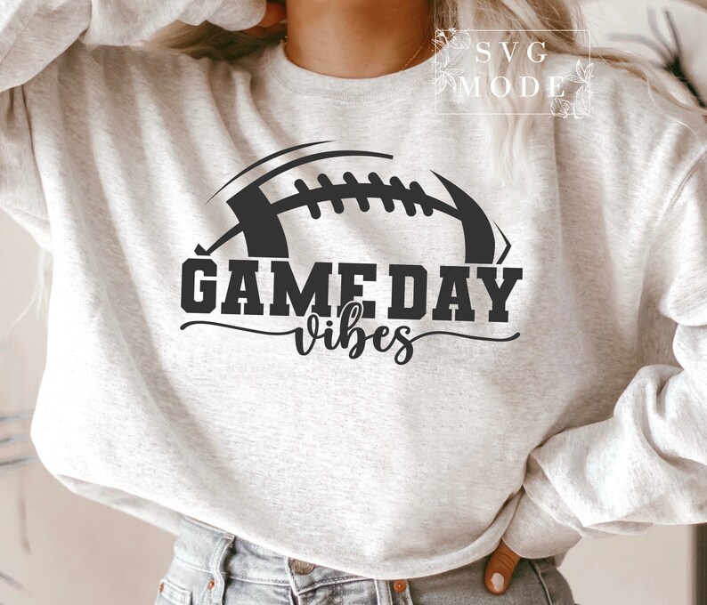 Game Day Vibes SVG PNG PDF, Game Day Svg, Football Svg, Game Day Shirt ...