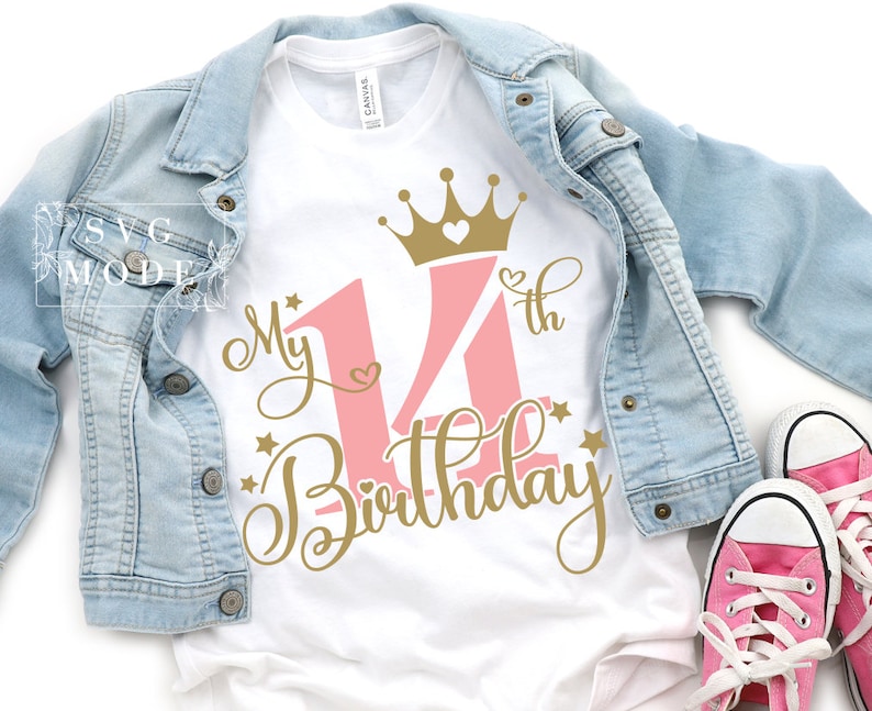 14th Birthday SVG PNG PDF 14th Birthday Svg Birthday Svg | Etsy