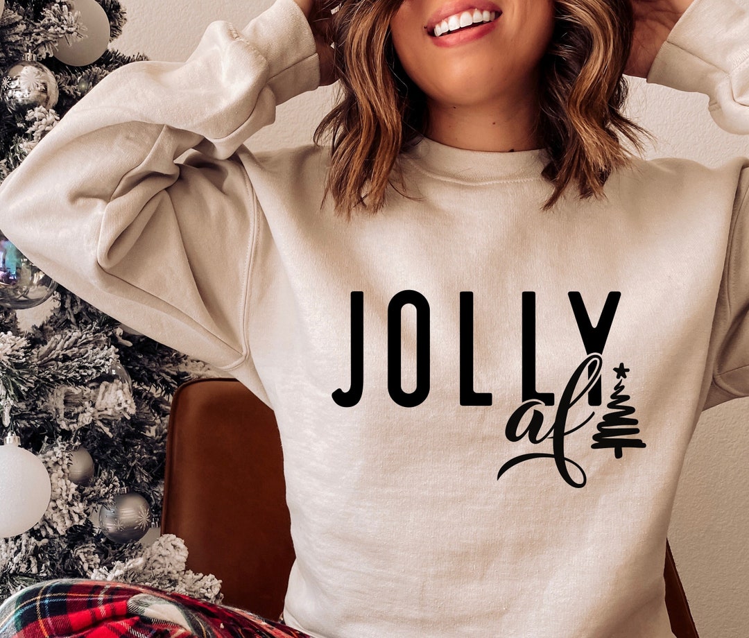 Jolly AF Svg Png Pdf, Holly Jolly Svg, Jolly Svg, Christmas Svg, Funny ...