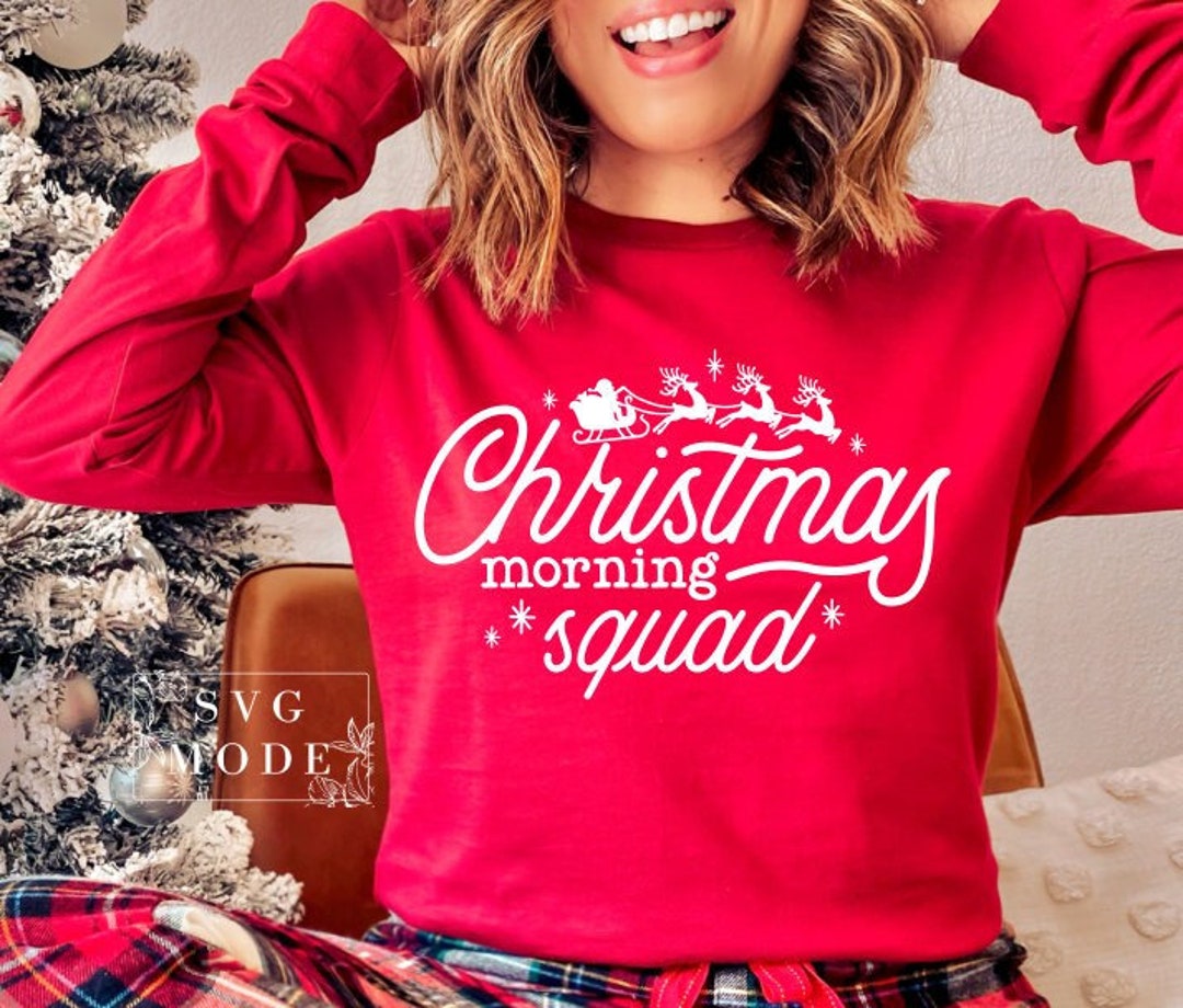 Christmas Morning Squad SVG PNG, Family Christmas Svg, Christmas Squad ...
