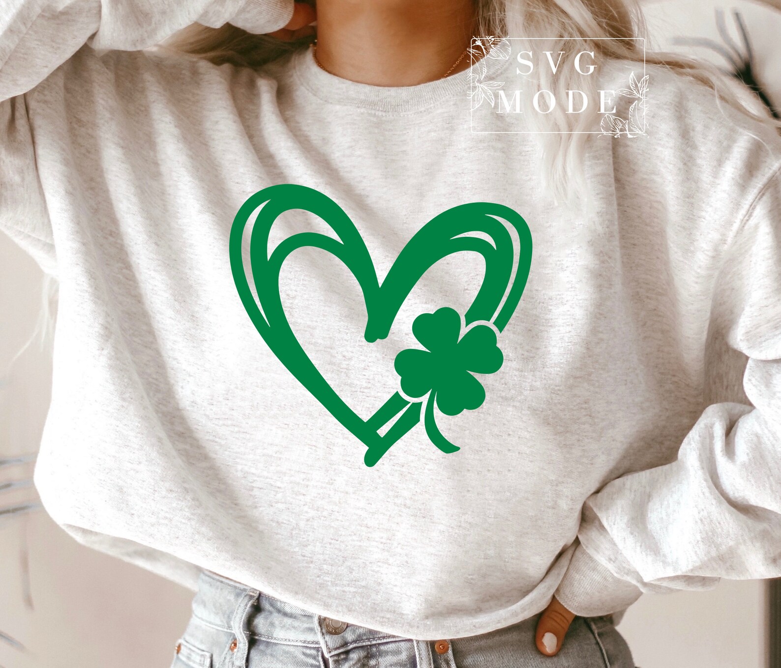 Clover Heart SVG PNG PDF Lucky Svg Shamrock Svg St. - Etsy UK