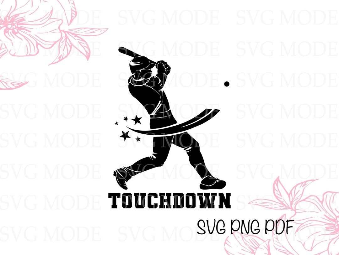 Touchdown T-shirt Svg, Baseball Svg, Funny Sports Svg, Funny Baseball ...