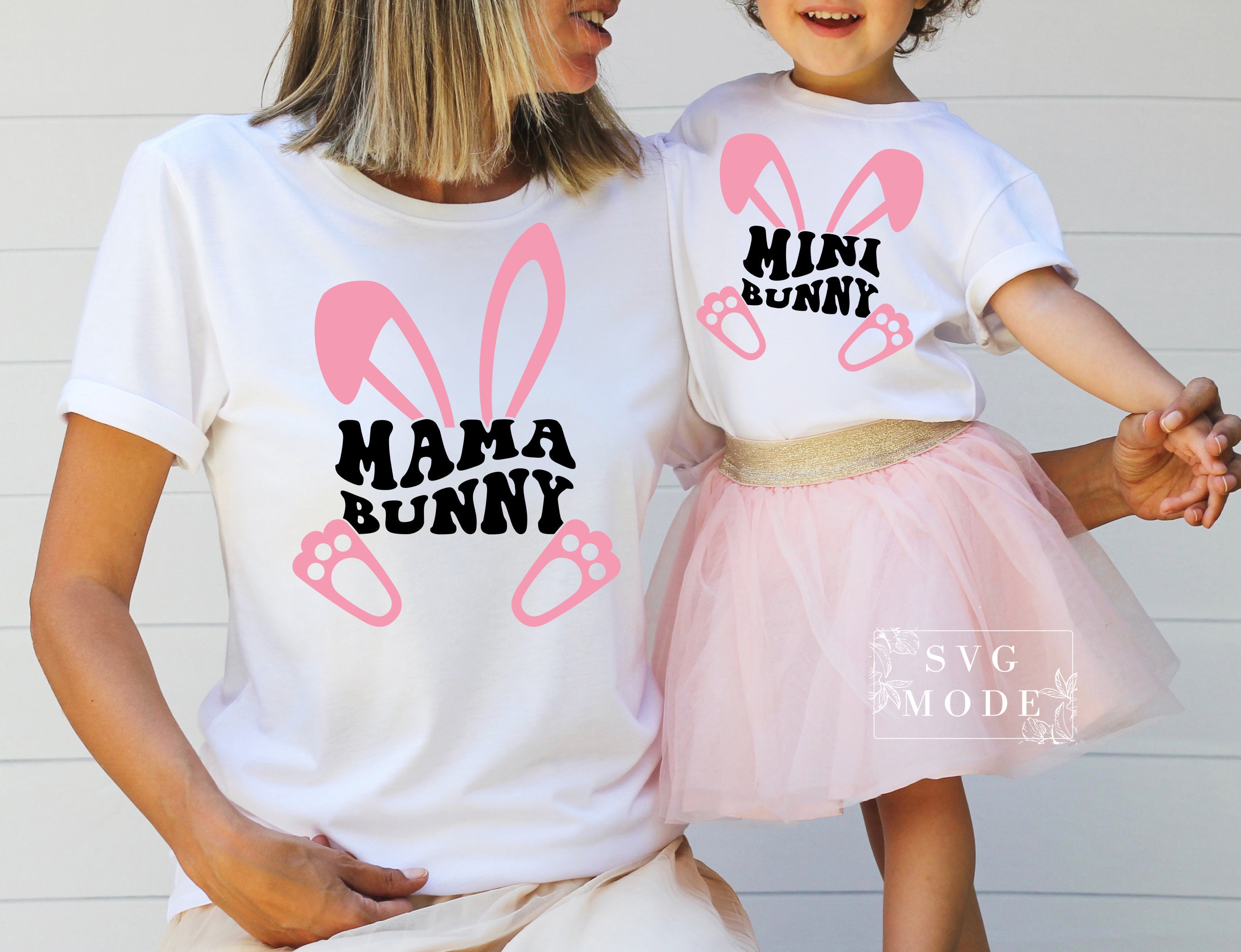 Mama Bunny Svg Mini Bunny Svg Easter Mama Shirt Svg Happy | Etsy