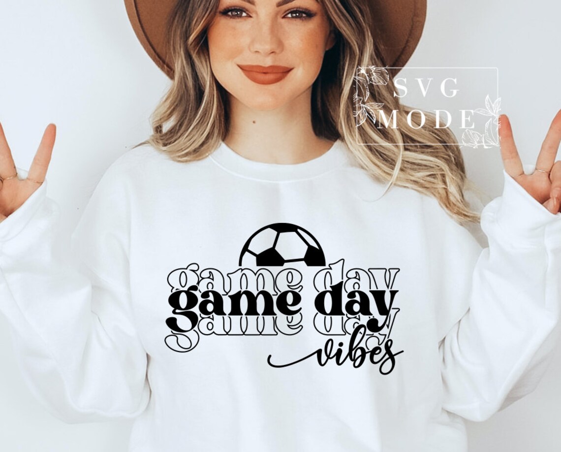 Game Day Vibes SVG PNG PDF Soccer Game Day Svg Soccer Svg - Etsy