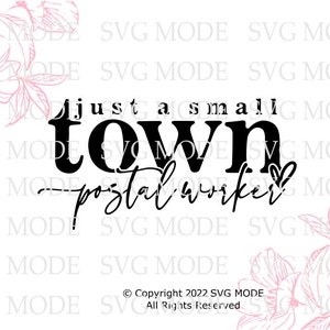Small Town Postal Worker SVG, Postal Worker Svg, Mail Lady Svg, Mail ...