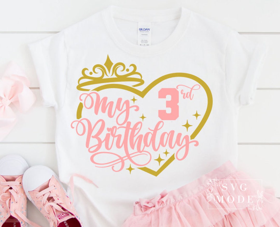 Third Birthday SVG PNG PDF , 3rd Birthday Svg, Birthday Svg, Third ...