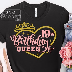 19th Birthday SVG PNG, Stepping Into My 19th Birthday Svg, Officially ...