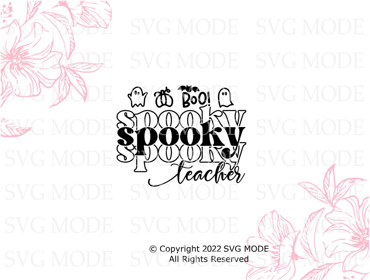 Spooky Teacher SVG PNG, Trick or Teach Svg, Funny Halloween Svg ...