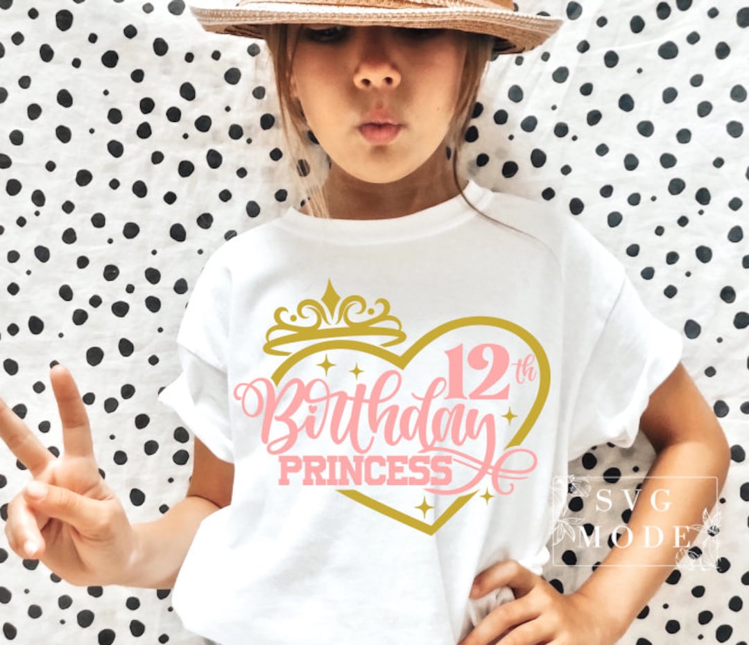 12th Birthday SVG PNG PDF, 12th Birthday Svg, Birthday Svg, 12th ...
