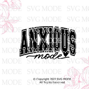 Forever Anxious SVG PNG, Mental Health Svg, Anxiety Svg, Always Anxious ...