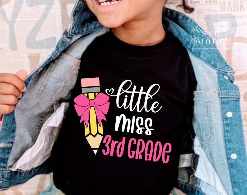 Little Miss Third Grade SVG PNG, Hello 3rd Grade Svg, Back to School ...