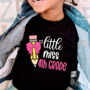 Little Miss Fourth Grade SVG PNG, Hello 4th Grade Svg, Back to School ...