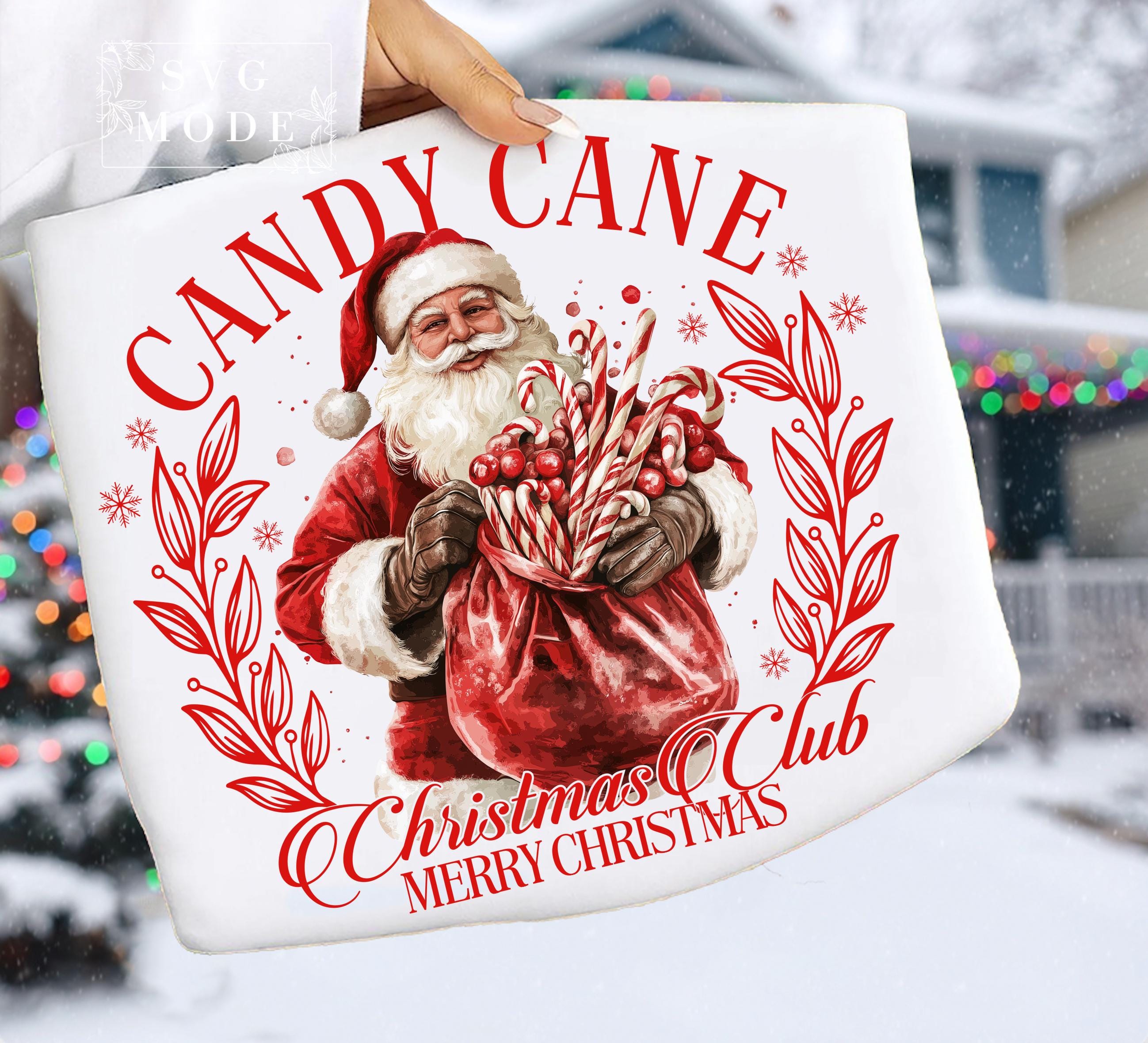 Candy Cane Christmas Club Png, Christmas Season Png, Joy to the World ...