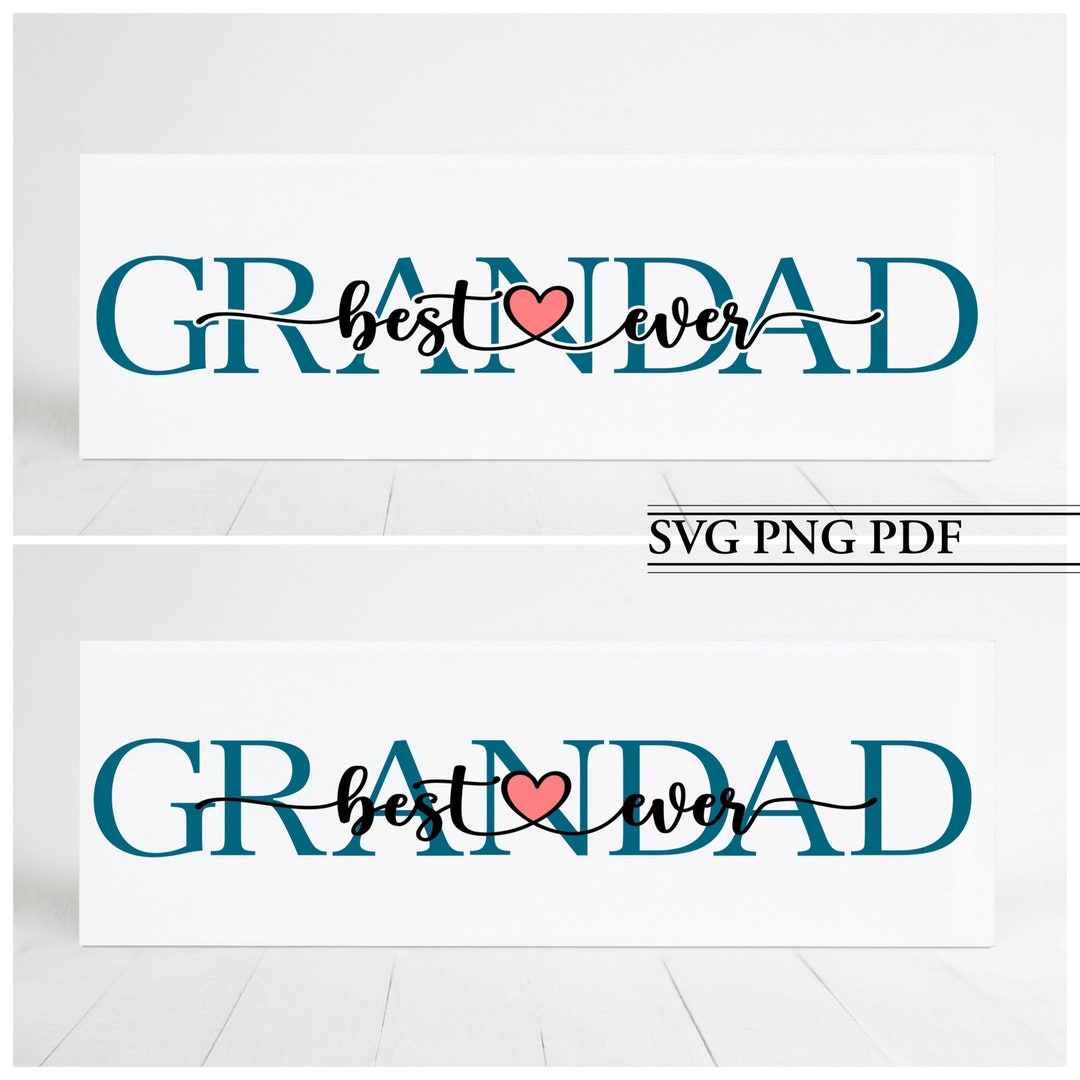 Father's Day Gift for Grandad, Best Grandad Svg, Love You Grandad Svg ...