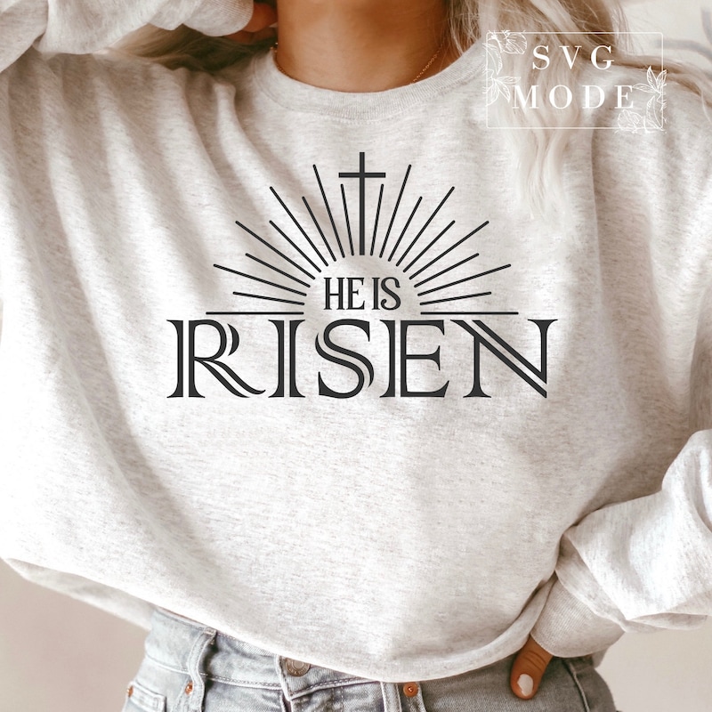 He is Risen Svg - Etsy
