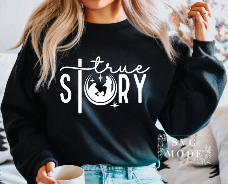 True Story SVG PNG Nativity Scene Svg True Story Nativity - Etsy