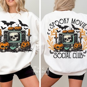 Spooky Movie Social Club PNG, Horror Movie Social Club Png, Spooky ...
