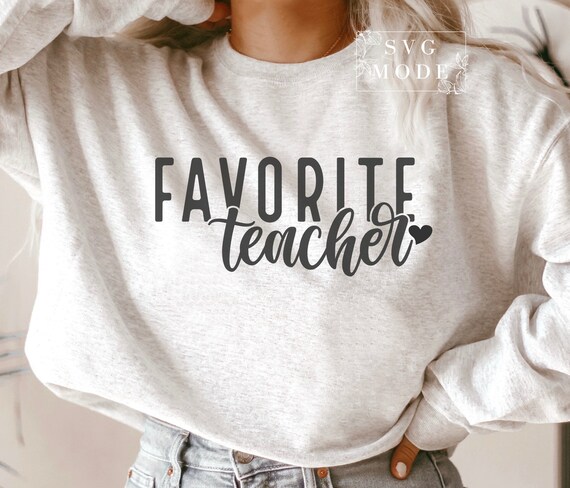 Favorite Teacher SVG PNG PDF Teacher Life Svg Teacher Shirt - Etsy