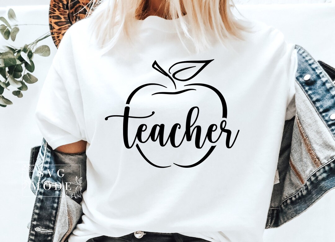 Teacher Appreciation SVG PNG PDF, Teacher T-shirt Svg, Best Teacher Svg ...