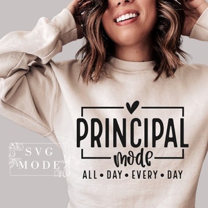 Principal Mode SVG PNG, One Loved Principal Svg, Best Principal Svg ...