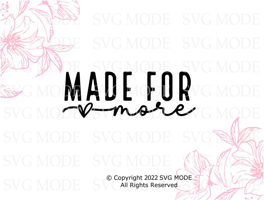 Made for More Svg Blessed Svg Faith Svg Christian Svg - Etsy