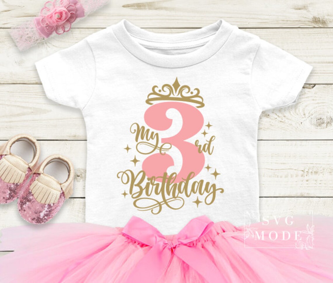 Third Birthday SVG PNG PDF , 3rd Birthday Svg, Birthday Svg, Third ...
