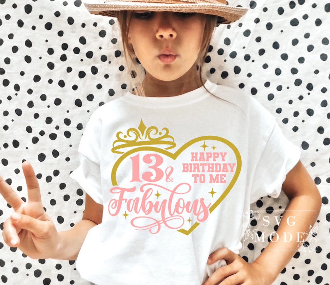 13th Birthday SVG PNG PDF, 13th Birthday Svg, Birthday Svg, 13th ...