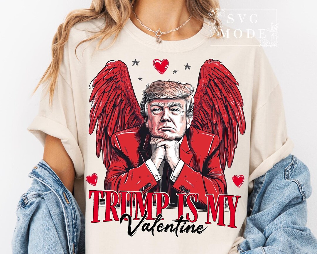 Trump is My Valentine PNG, Trump Valentine's Day Png, Funny Trump Png ...