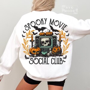 Spooky Movie Social Club PNG, Horror Movie Social Club Png, Spooky ...