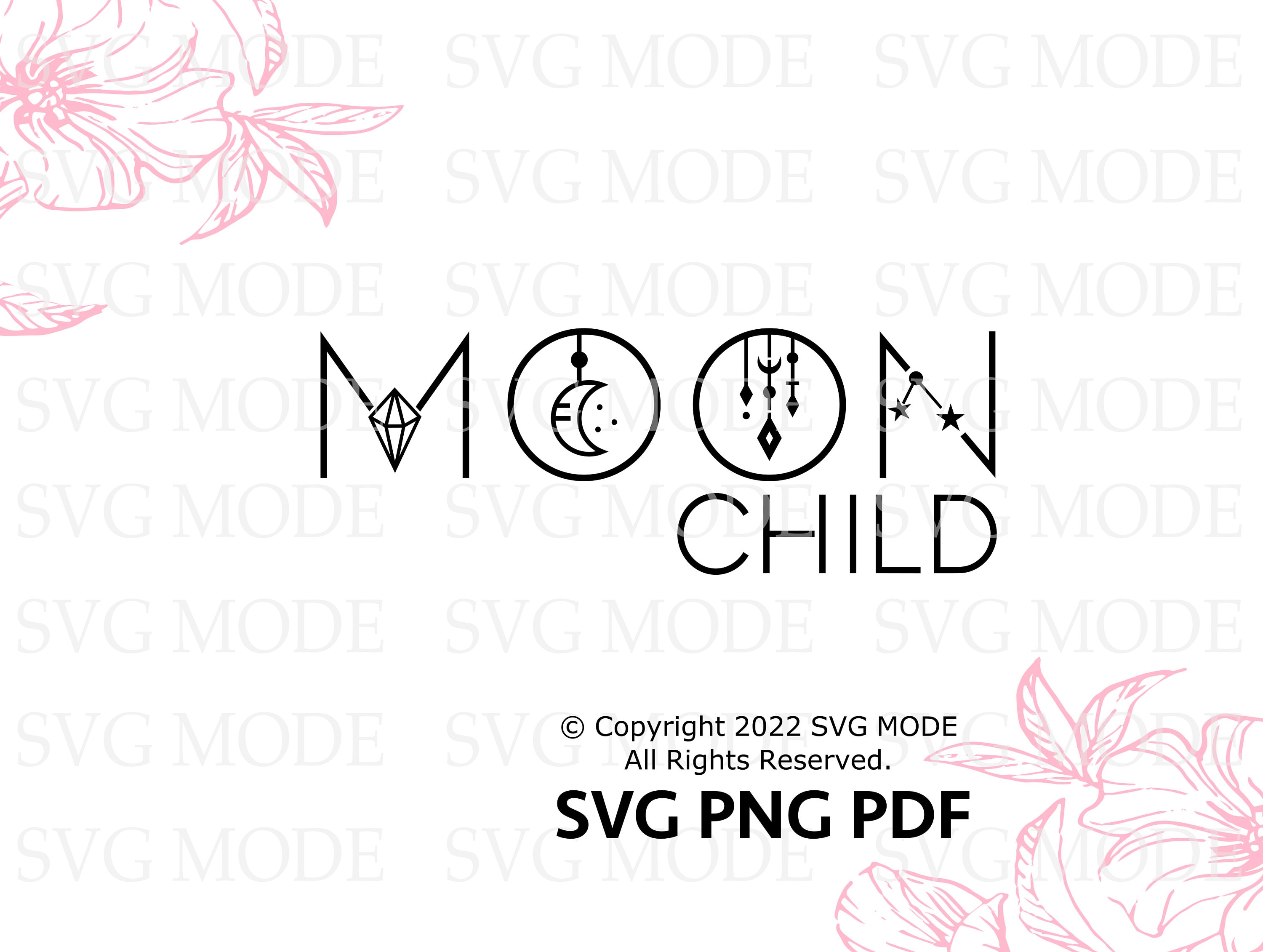 Stay Wild Moon Child SVG PNG, Moon Svg, Moon Child Svg, Moon Phase Svg ...