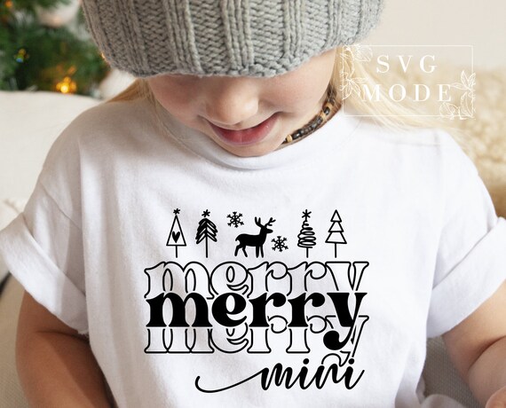 Merry Mini SVG PNG PDF Funny Christmas Svg Santa Svg - Etsy