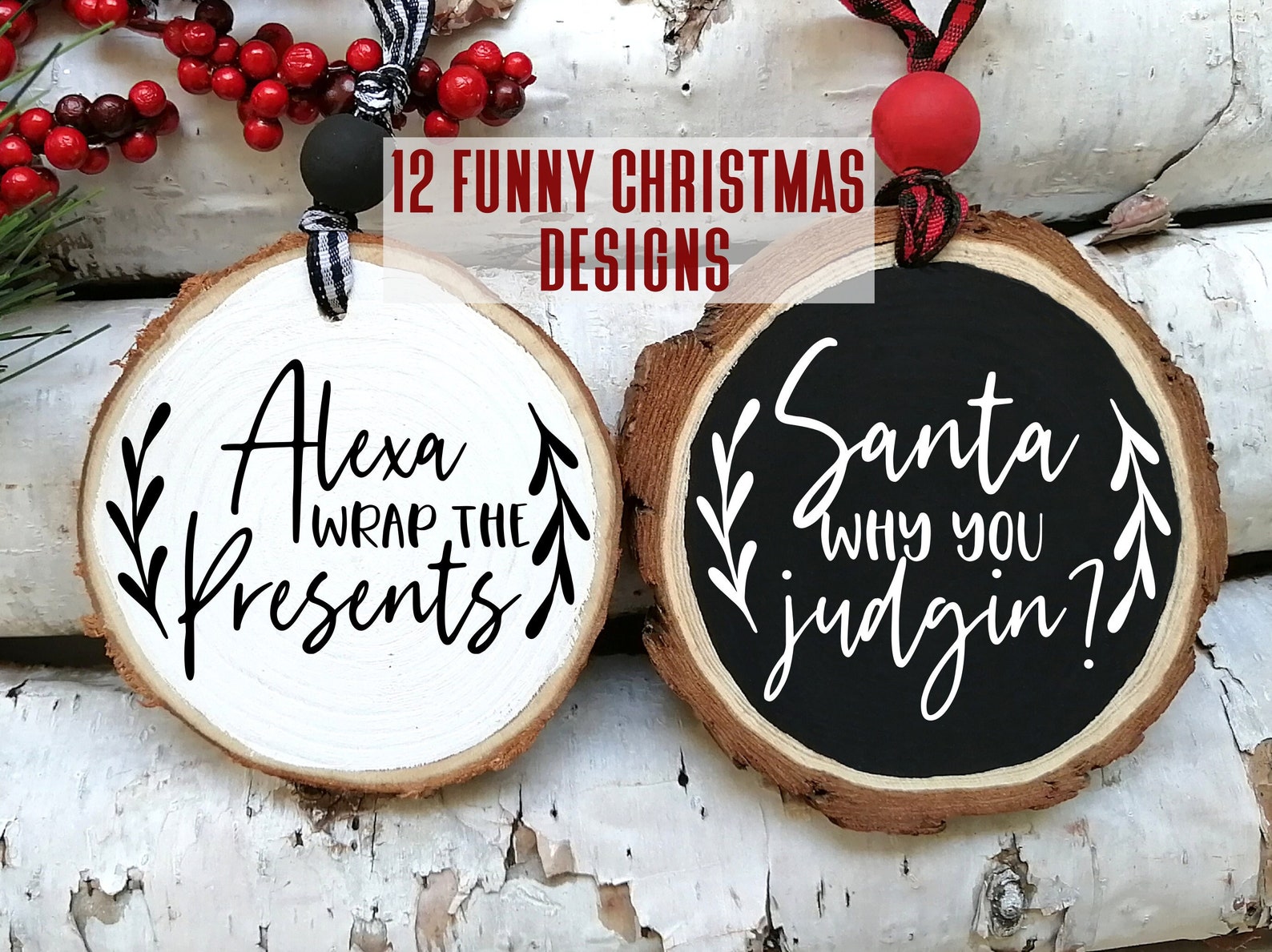 Funny Christmas Svg Bundle Christmas Ornament Svg Png Pdf - Etsy