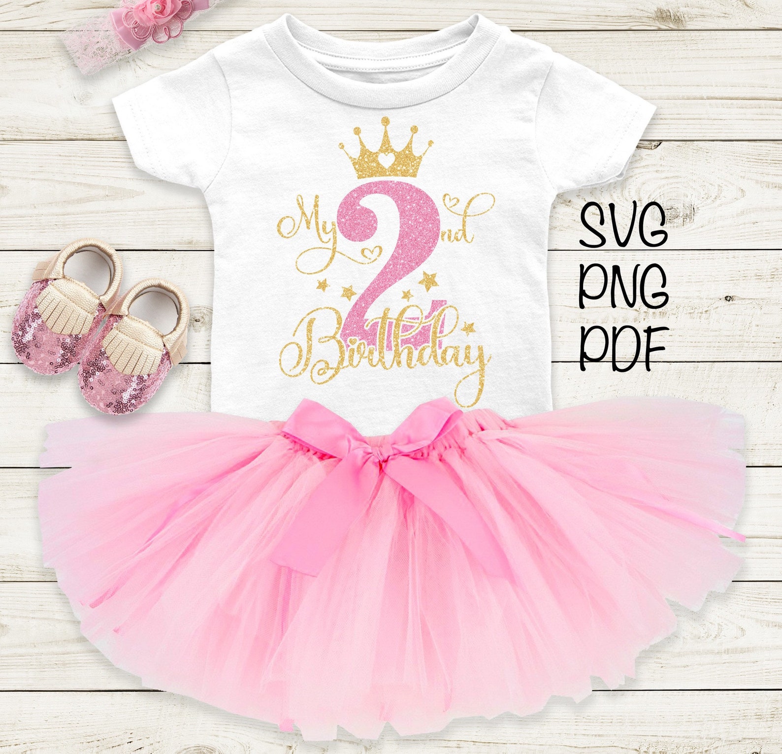 Second Birthday SVG PNG PDF 2nd Birthday Svg Birthday Svg - Etsy