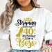 Stepping Into 40th Birthday SVG, Forty and Fabulous Svg, Hello 40 Svg ...