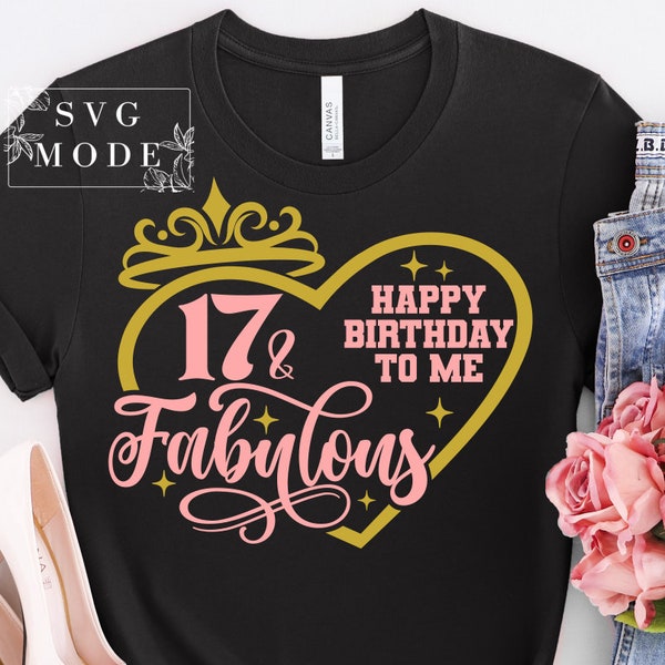 17th Birthday Svg - Etsy