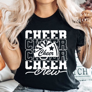 Cheer Crew SVG PNG, Cheerleader Svg, Team Spirit Svg, Cheer Squad Shirt ...