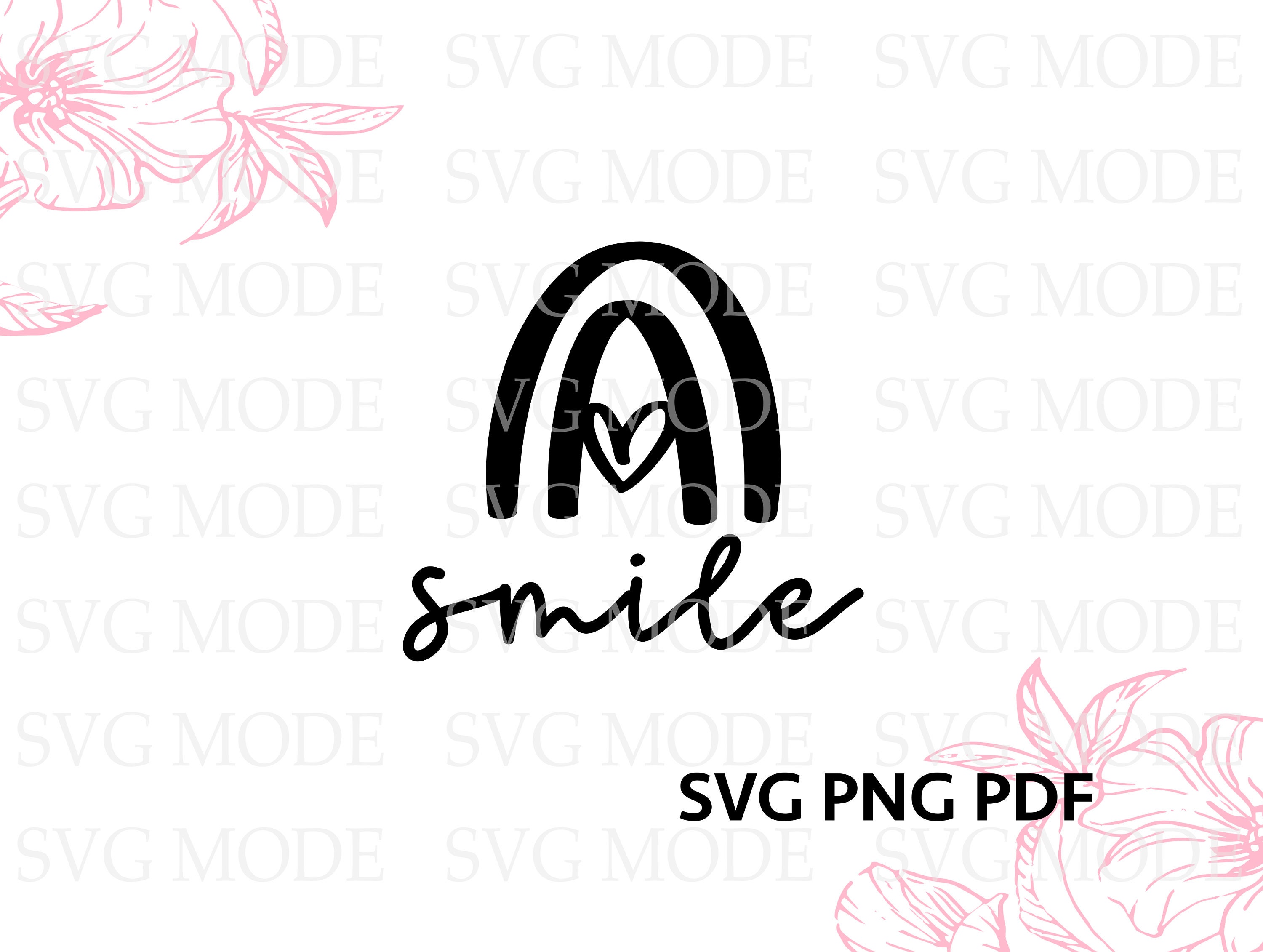 Smile SVG PNG PDF Positive Svg Inspirational Svg Positive - Etsy Canada