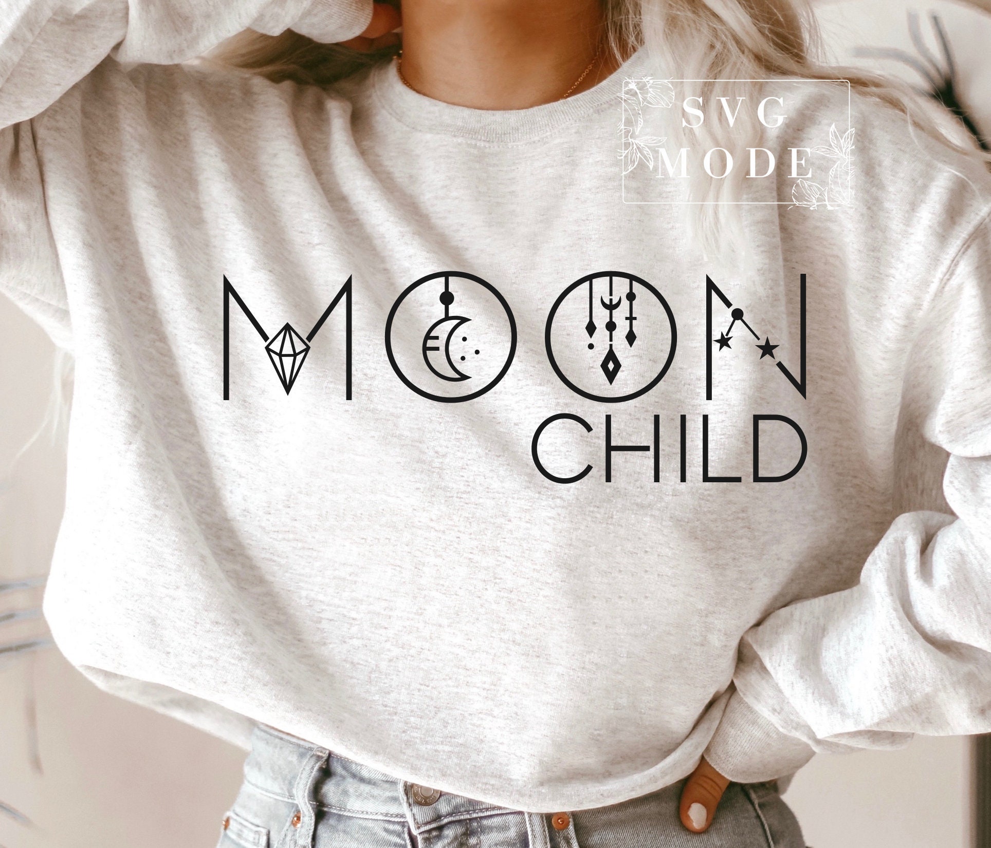 Stay Wild Moon Child SVG PNG Moon Svg Moon Child Svg Moon | Etsy