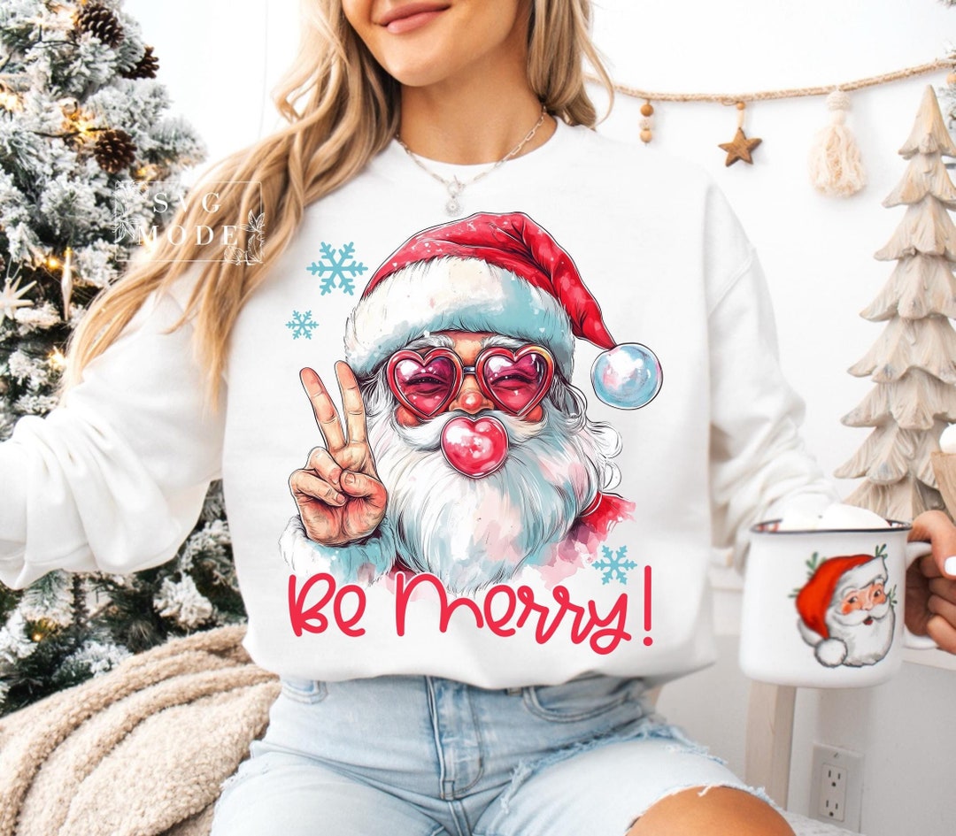 Be Merry Png, Santa Blowing Bubble Png, Christmas Season Png, Santa ...