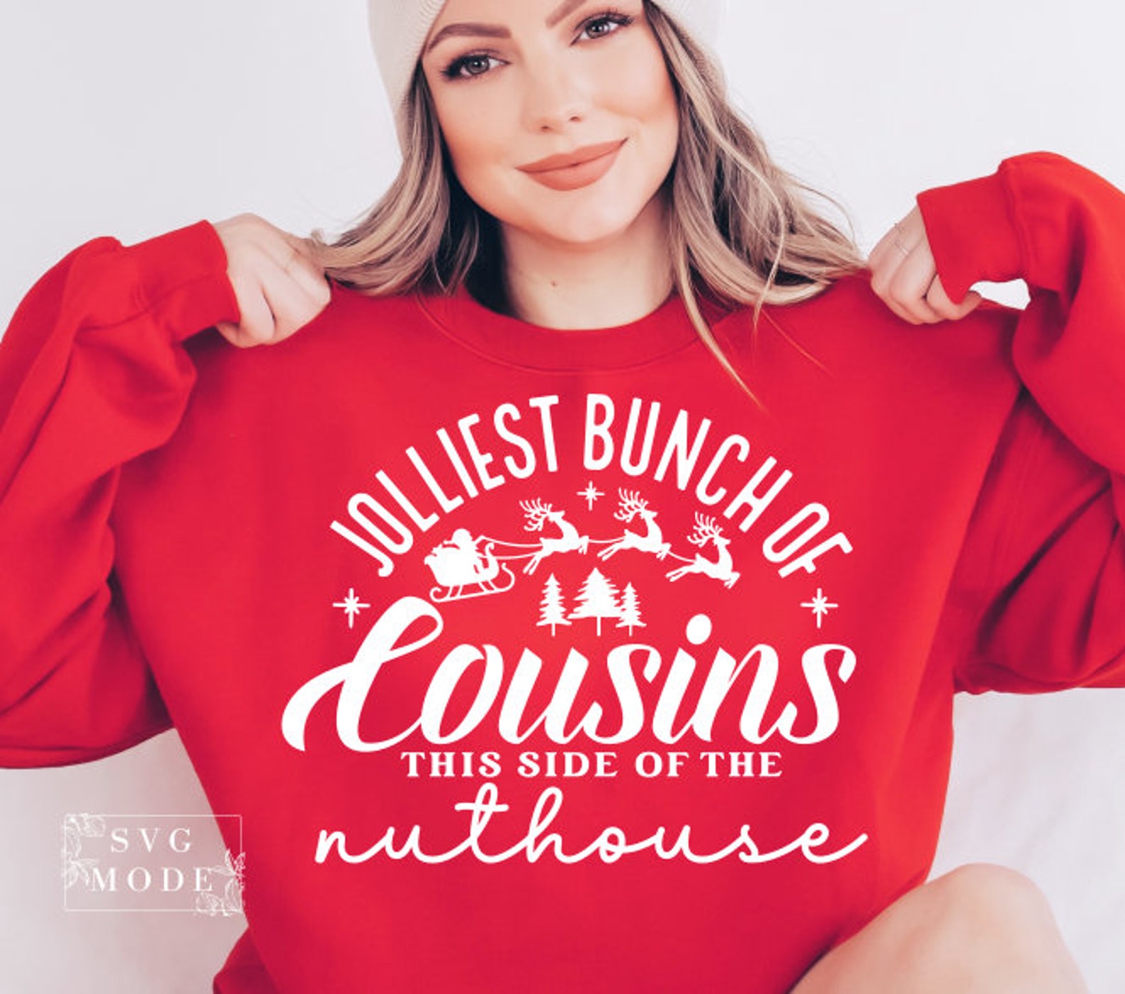 Christmas Jolliest Bunch of Cousins SVG PNG, Christmas Cousin Crew Svg ...