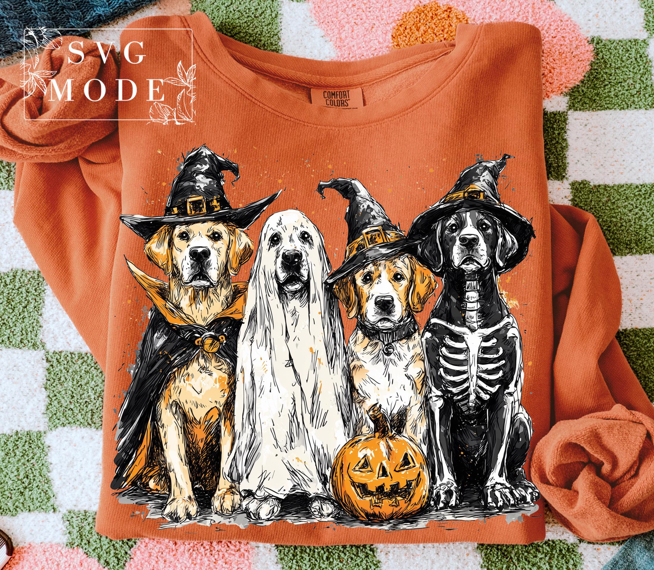 Retro Ghost Dog PNG, Spooky Season PNG, Halloween Ghost Dog Png ...