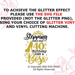 Stepping Into 40th Birthday SVG, Forty and Fabulous Svg, Hello 40 Svg ...