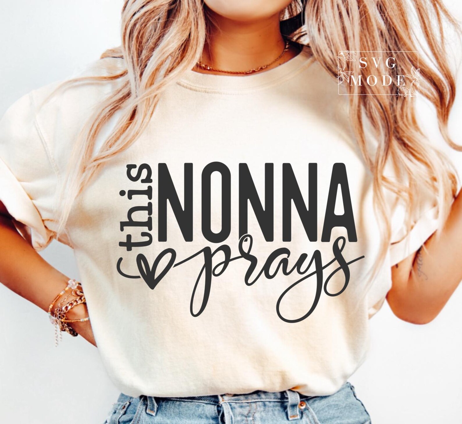 This Nonna Prays SVG PNG, Mother's Day Shirt Svg, Nonna Gift Png ...