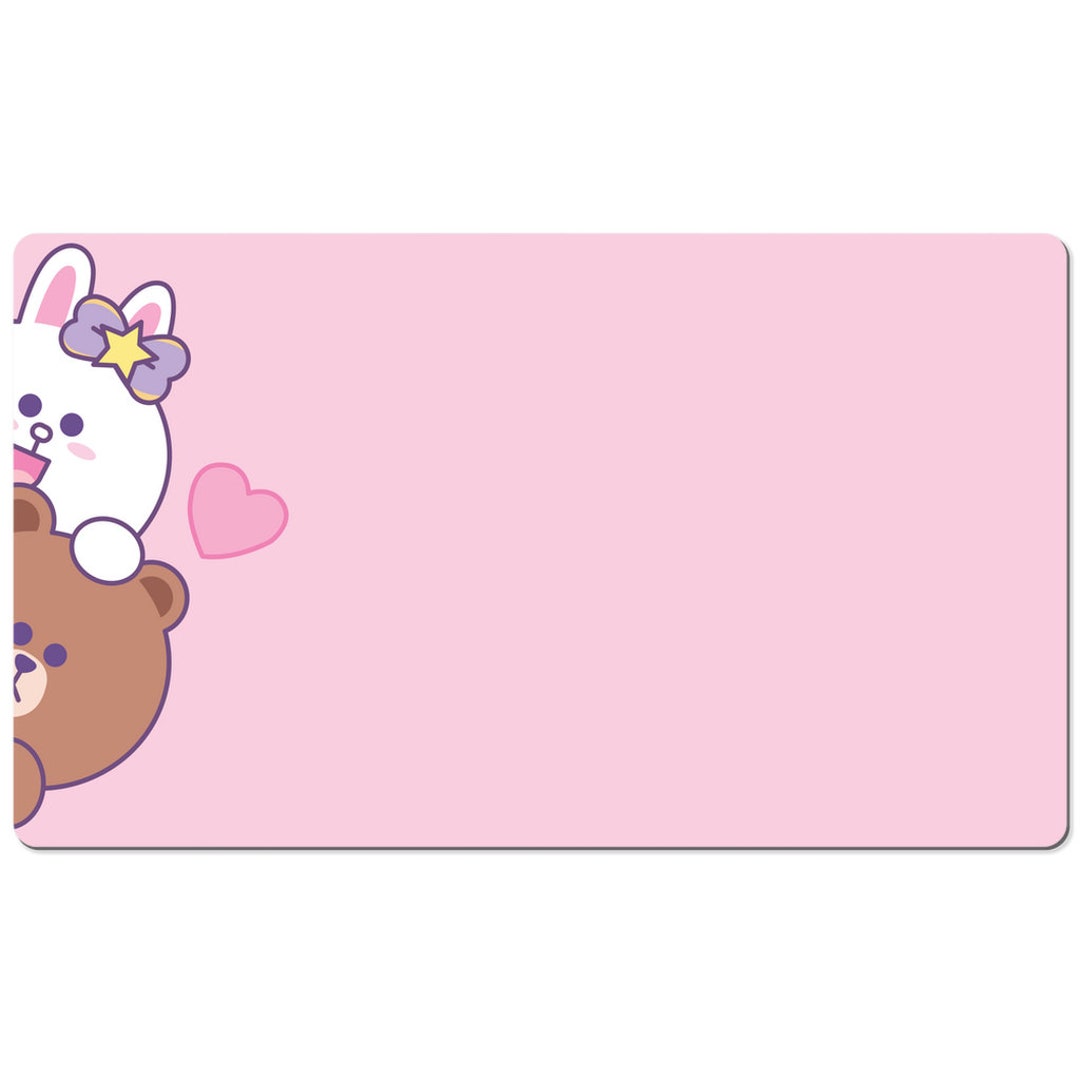 Brown and Cony Peek - Deskmat - Etsy