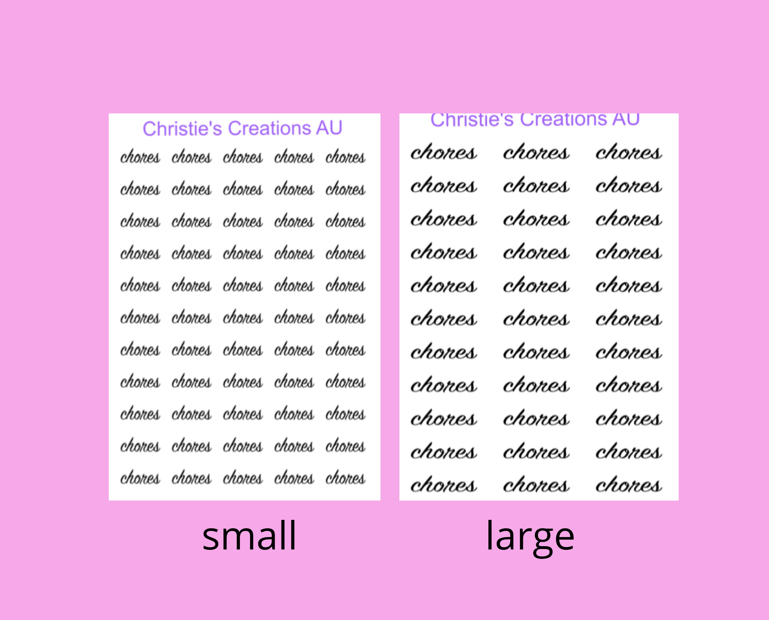 Functional tidy up script Mini Script Word Sticker Organisational ...