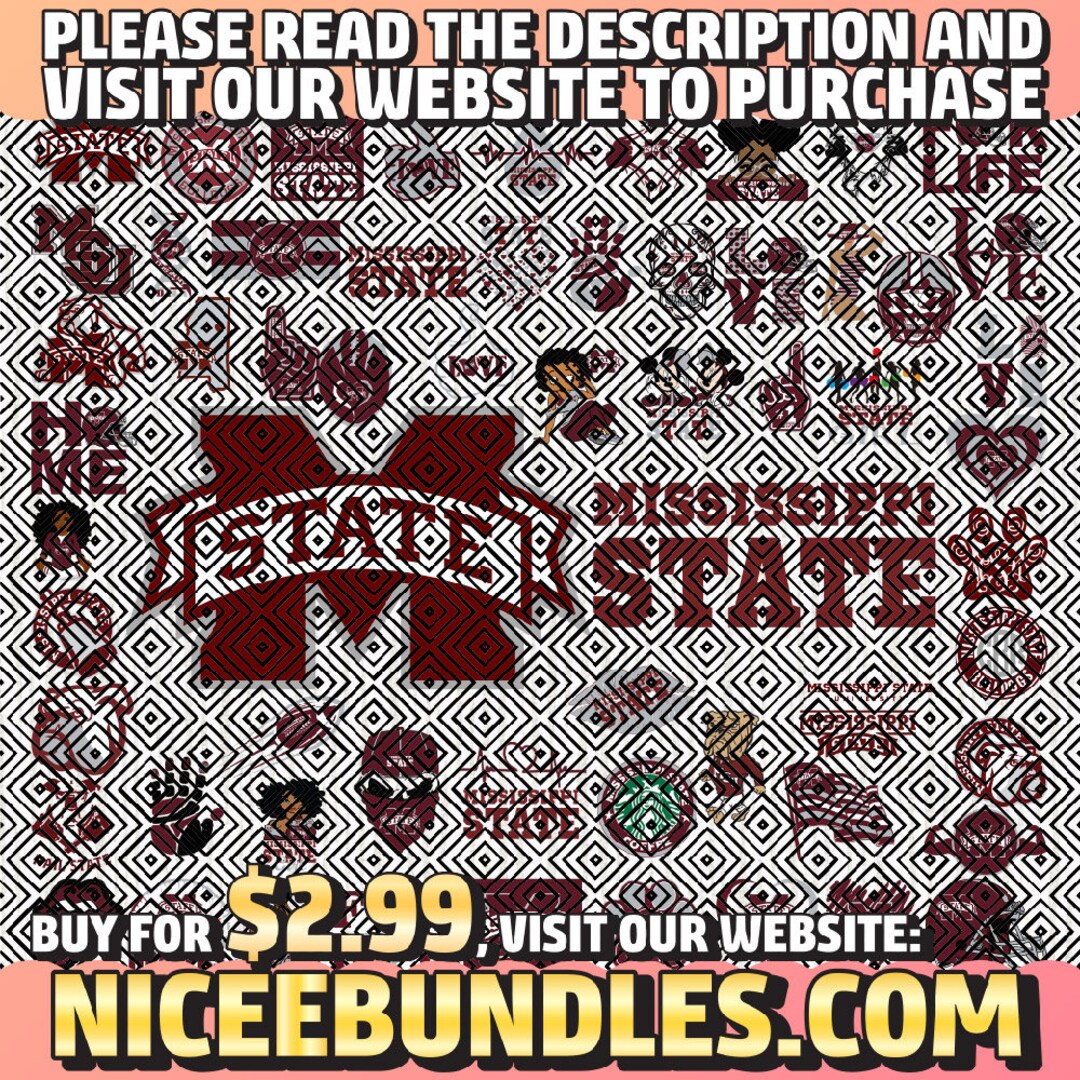 60 Files Mississippi-state-bulldogs Team Bundle Svg, Mississippi-state ...
