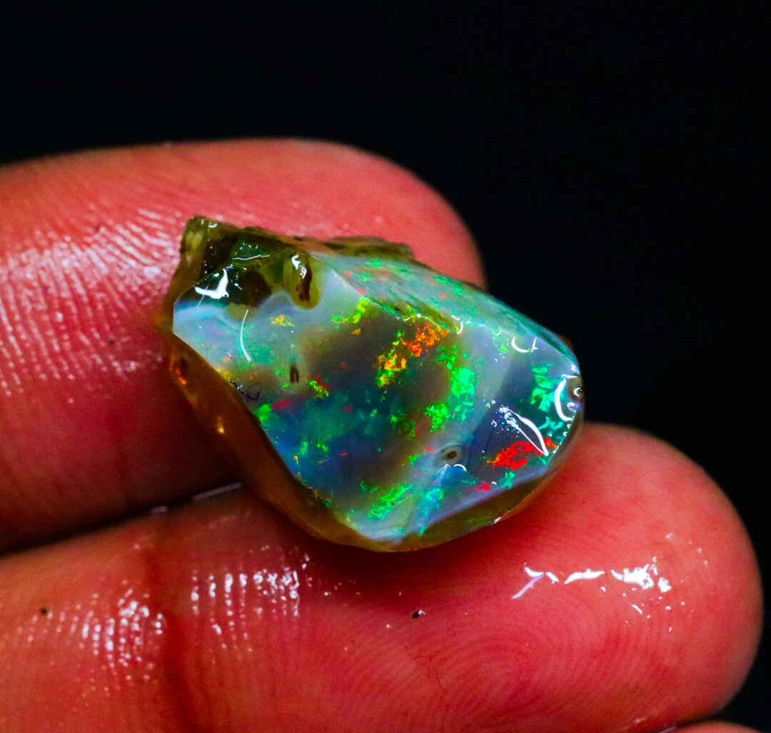 13 Carat A One Quality 100% Natural Ethiopian Opal Rough Loose Gemstone ...