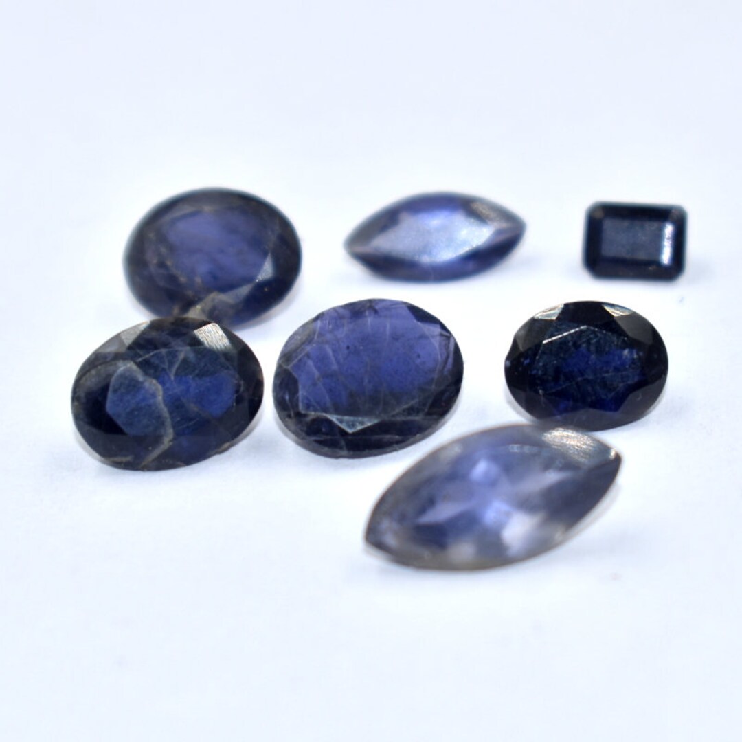 IOLITE A One Quality 100% Natural Iolite Faceted Cut Loose Gemstone ...